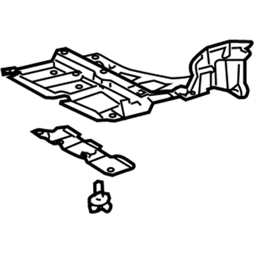 51409-47012 Genuine Toyota Cover, Engine Under, LH