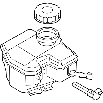 47220-WAA01 Genuine Toyota Reservoir Assembly, Mast