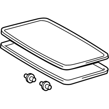 63201-33100 Genuine Toyota Glass Sub-Assy, Sliding Roof