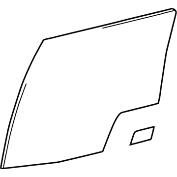 68113-60270 Genuine Toyota Glass Sub-Assy, Rear Door, RH