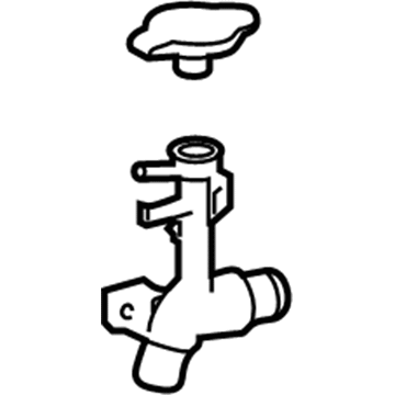 16502-0P031 Genuine Toyota Filler Sub-Assembly, Wat