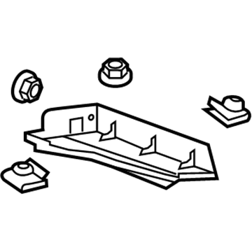 53723-35050 Genuine Toyota Bracket, Hot Air SHU