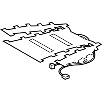 87510-0E120 Genuine Toyota Heater Assembly, Seat