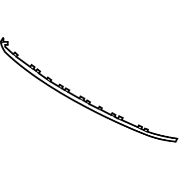 53122-08040 Genuine Toyota MOULDING, Radiator G