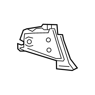 61697-02160 Genuine Toyota Housing, Quarter Pan