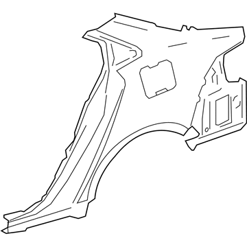 61602-02640 Genuine Toyota Panel Sub-Assembly, QUAR