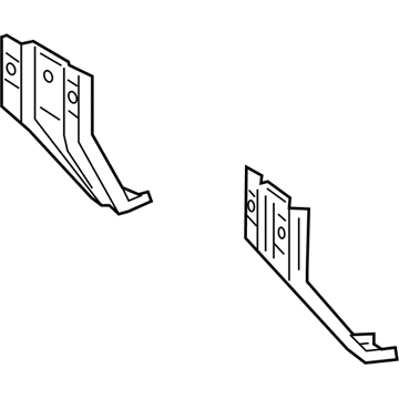 58385-12210 Genuine Toyota Bracket, Rr Bumper C