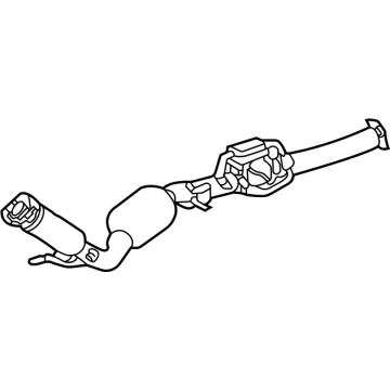 17410-F0290 Genuine Toyota Exhaust Pipe Assembly