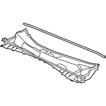 55708-0E072 Genuine Toyota LOUVER Sub-Assembly, Cow
