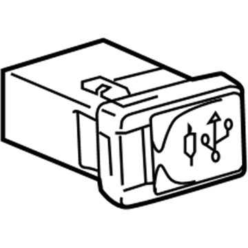 86190-0D030 Genuine Toyota Adapter Assembly, Stereo