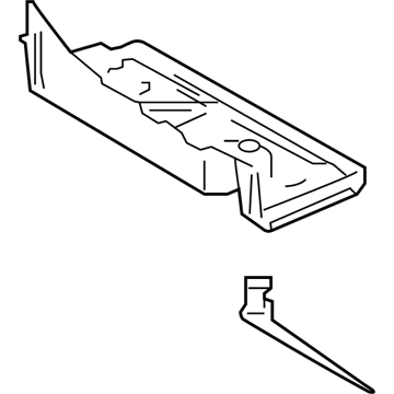 66259-47010 Genuine Toyota Cover, Rear Body Floor