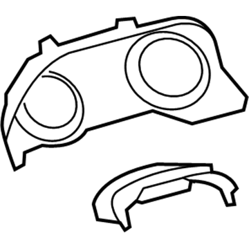 55410-06310 Genuine Toyota Panel Assembly, INSTRUME