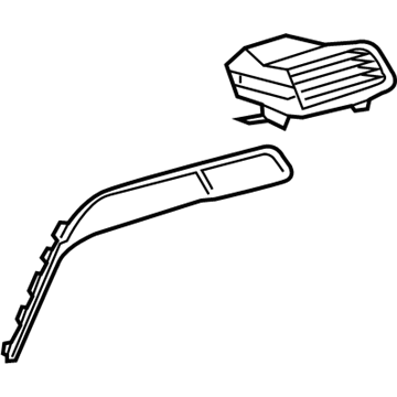 55670-06890 Genuine Toyota Register Assembly, INSTR