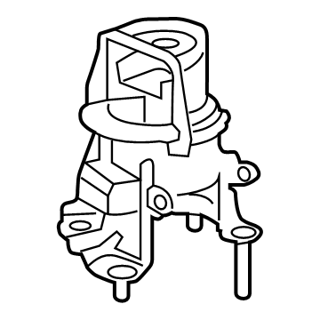 12371-25120 Genuine Toyota INSULATOR, Engine Mo