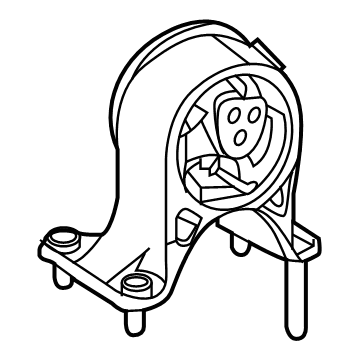 12371-0P340 Genuine Toyota INSULATOR, Engine Mo