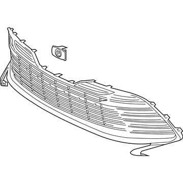 53102-06580 Genuine Toyota Radiator Grille Sub-Assembly