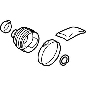 04437-42080 Genuine Toyota Front Cv Joint Boot Kit