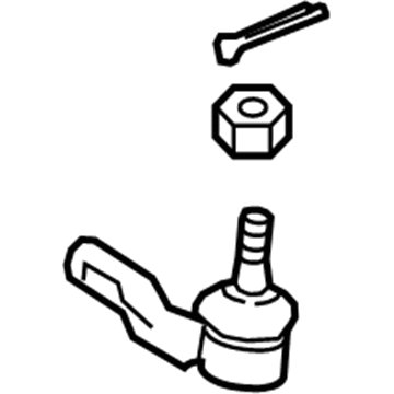 45460-09280 Genuine Toyota End Set, Tie Rod, RH