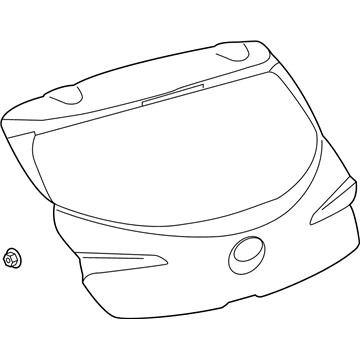 67005-12F60 Genuine Toyota Panel Sub-Assembly, Back