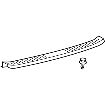 58387-0E050-B0 Genuine Toyota Plate, Rear Floor Finish