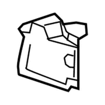 16695-25010 Genuine Toyota Plate, Radiator Side
