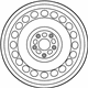 42602-42040 Genuine Toyota Wheel Cap Sub-Assembly