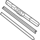 85214-0A160 Genuine Toyota RUBBER, WIPER BLADE