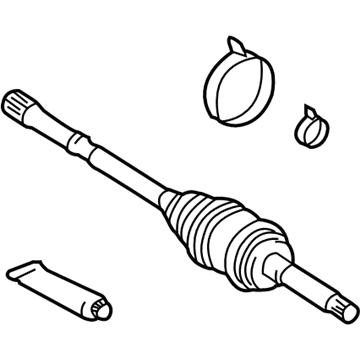 43460-09340 Genuine Toyota Outboard Shaft Assembly