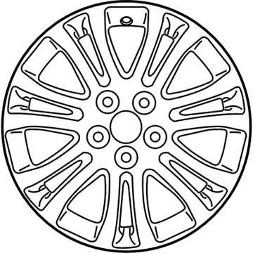 42611-08140 Genuine Toyota Wheel, Disc