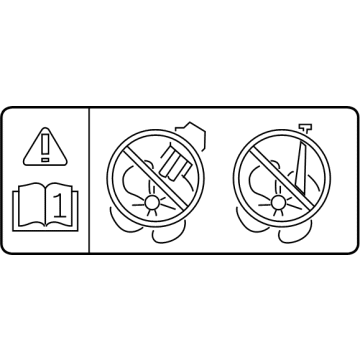 88723-0A220 Genuine Toyota Cooler Service Caution Label