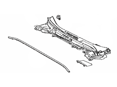 55708-12520 Genuine Toyota LOUVER Sub-Assembly, Cow