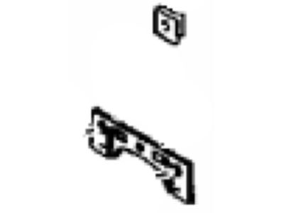 52114-42140 Genuine Toyota Bracket, Fr Bumper E