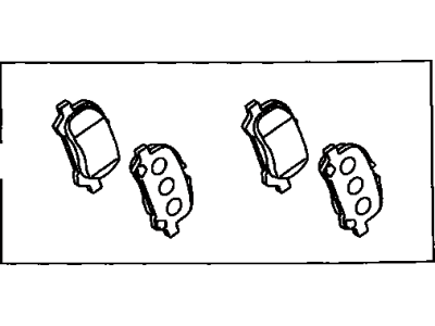04466-06030 Genuine Toyota Rear Disc Brake Pad Kit