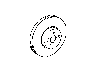 43512-06150 Genuine Toyota Front Disc