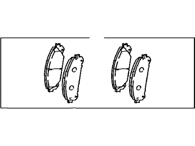 04465-0E010 Genuine Toyota Front Disc Brake Pad Kit