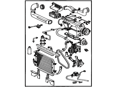 88300-89133 Genuine Toyota Cooler & Accessory Assy