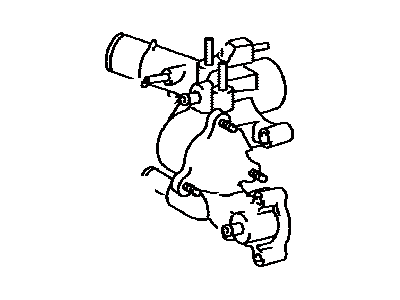 16323-31021 Genuine Toyota Housing, Water Inlet