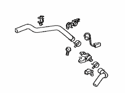 16261-25070 Genuine Toyota Hose, Water By-Pass