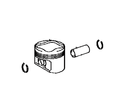 Toyota Highlander Piston - Guaranteed Genuine Toyota Parts