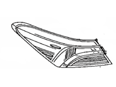 81551-06A20 Genuine Toyota LENS & BODY, RR COMB