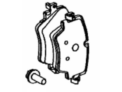 04465-WAA04 Genuine Toyota Disc Brake Pad Kit