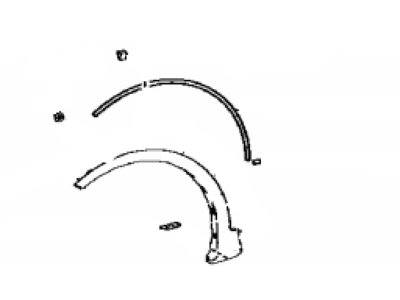 75602-42150 Genuine Toyota MOULDING Sub-Assembly, F