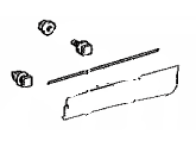 75077-42020 Genuine Toyota MOULDING Sub-Assembly, R