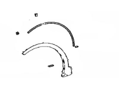 75601-42100 Genuine Toyota MOULDING Sub-Assembly, F