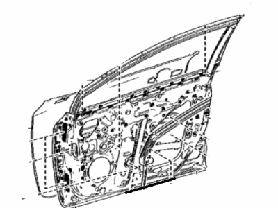 Front Door Panel & Glass - 2022 Toyota Corolla Hatchback