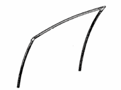 68151-12320 Genuine Toyota Run, Fr Door Glass