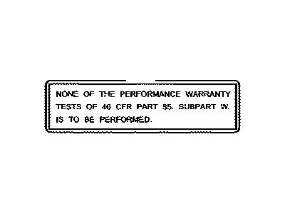 11282-21010 Genuine Toyota Label, Loaded INSP/M