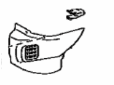 58166-52041-C0 Genuine Toyota Cover, Front Floor, LH