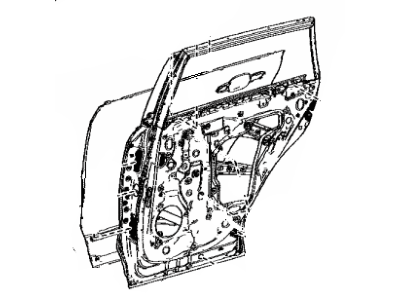 67003-42190 Genuine Toyota Panel Sub-Assembly, Rr D