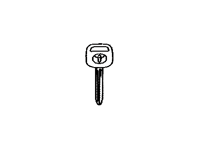 90999-00186 Genuine Toyota Key, Blank